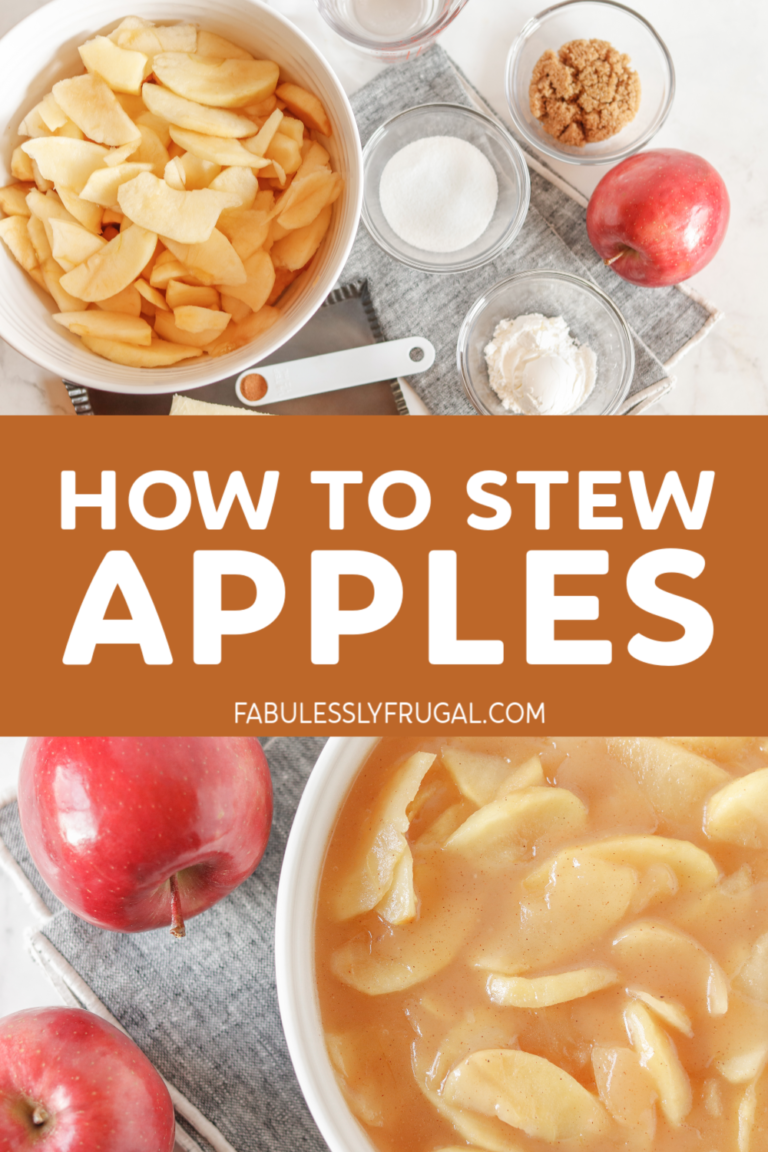 Old Fashioned Easy Stewed Apples with Cinnamon Sauce - Fabulessly Frugal