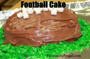 How to Make a Football Cake the Easy Way - Fabulessly Frugal