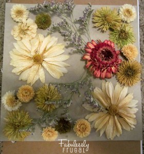 DIY Dried Flowers Shadow Box