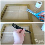 DIY Spider Web Frame