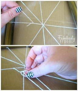 DIY Spider Web Frame
