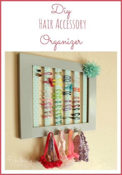 DIY Hair Accessory Organizer - Fabulessly Frugal
