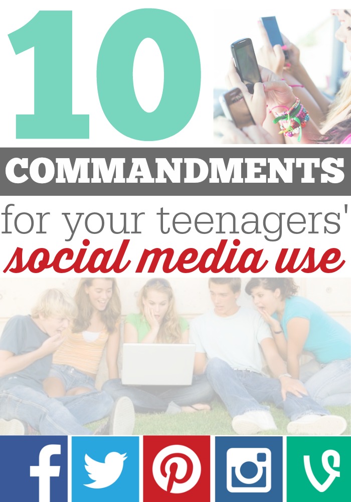 10 Commandments for Your Teens Social Media Use - Fabulessly Frugal