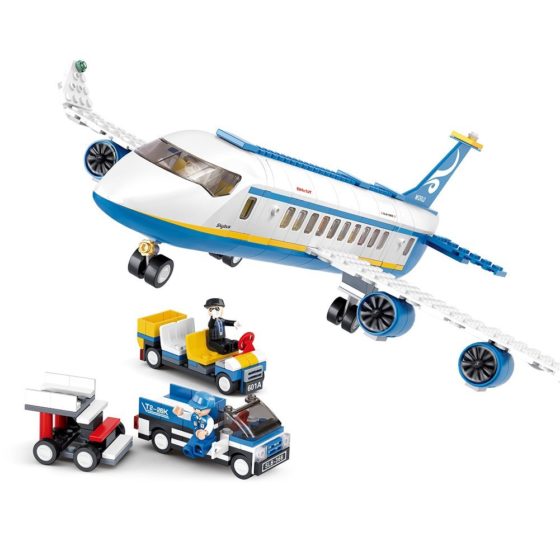 Sluban Building Block Plane City Airport Cargo Terminal B0366 463pcs ...
