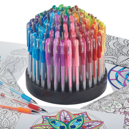 Amazon: 100-piece Multicolor Premium Gel Pens Set in Rotating Stand $25 ...