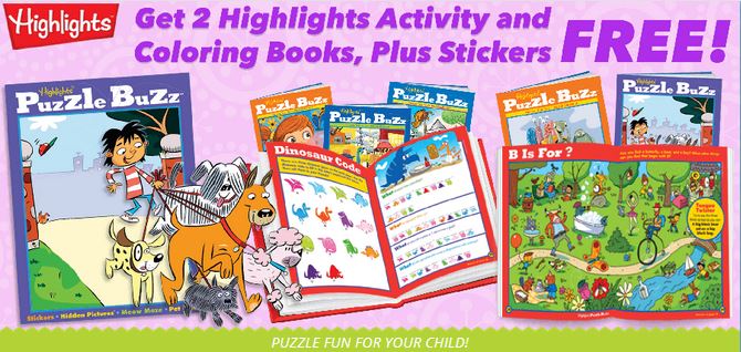 Highlights: Get 2 Highlights Activity and Coloring Books Plus Stickers ...