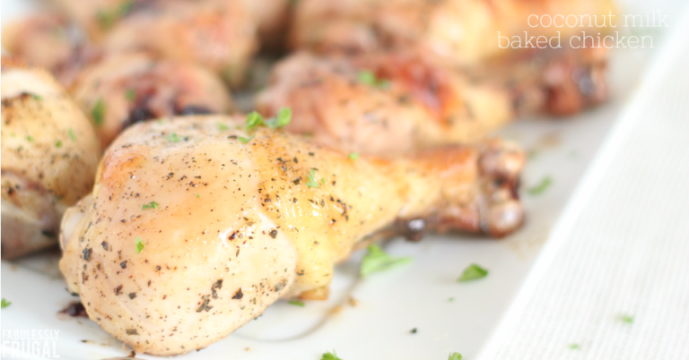 Baked Coconut Milk Chicken Recipe Fabulessly Frugal