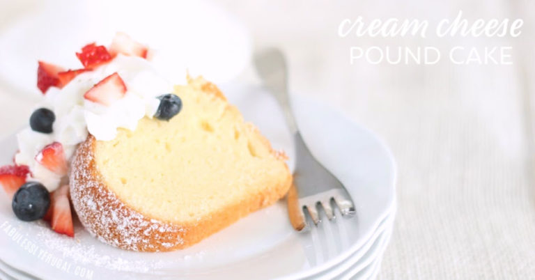 Cream Cheese Pound Cake Recipe - Fabulessly Frugal