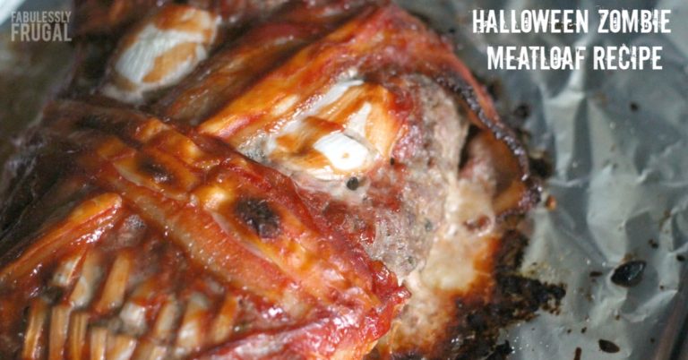 Halloween Zombie Meatloaf Recipe - Fabulessly Frugal