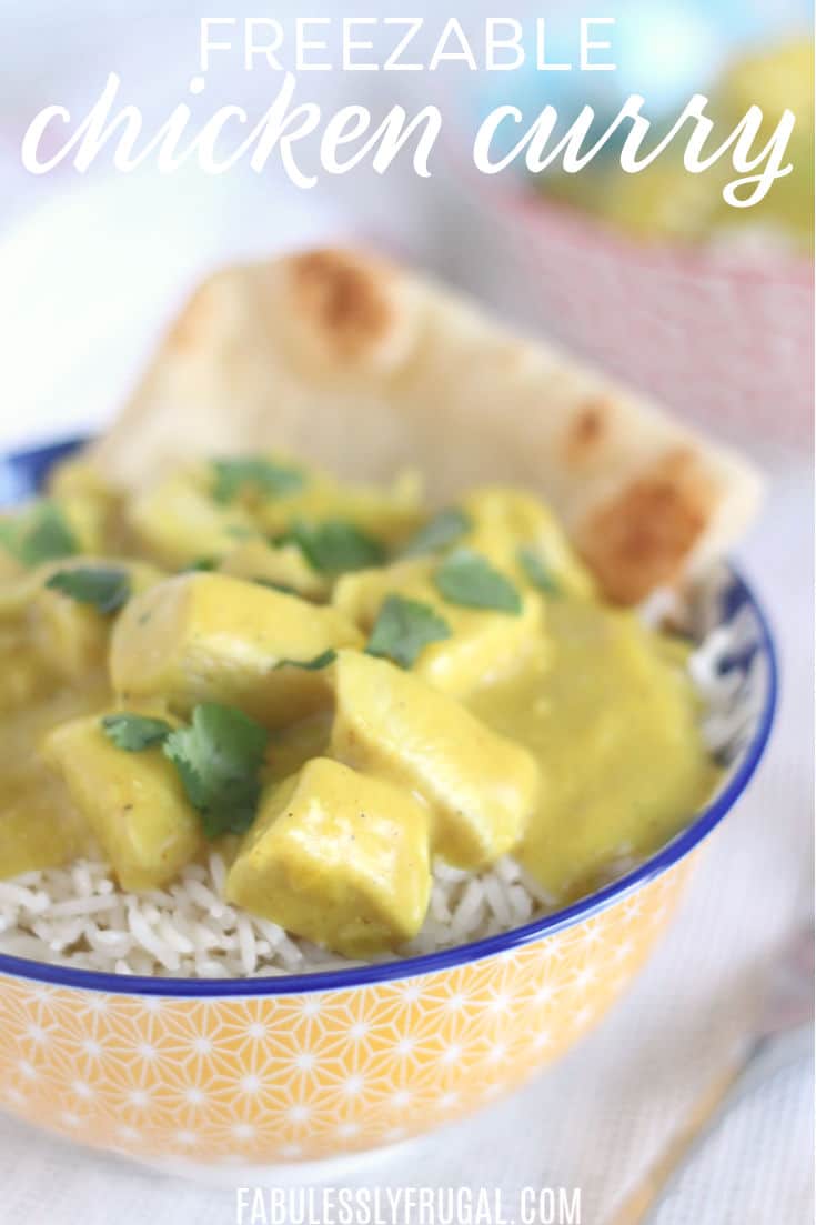 Quick Freezable Chicken Curry Recipe - Fabulessly Frugal