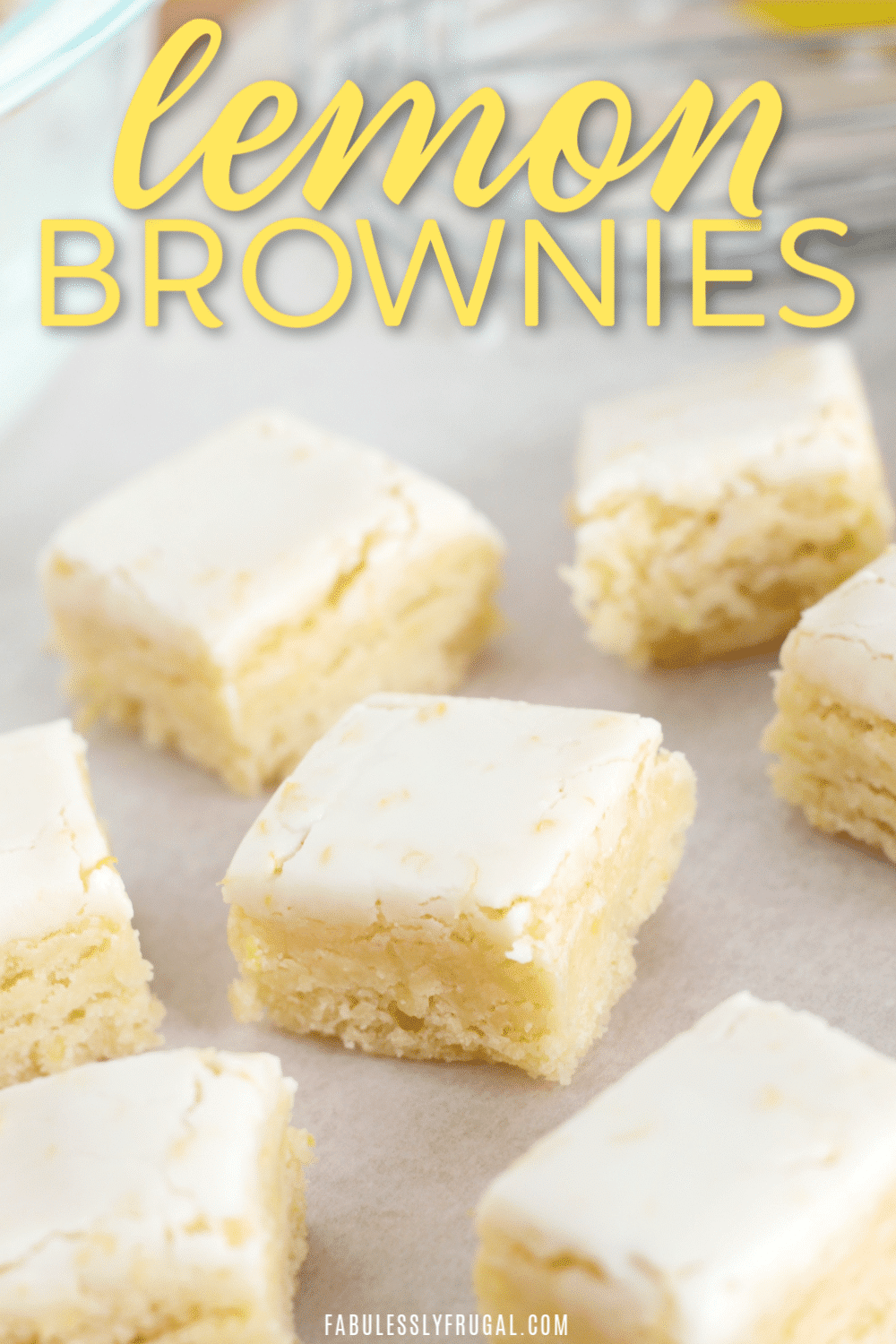 Lemonies Recipe (Lemon Brownies) - Fabulessly Frugal