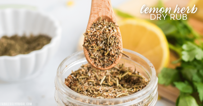 Lemon Pepper Herb Dry Rub Recipe - Fabulessly Frugal