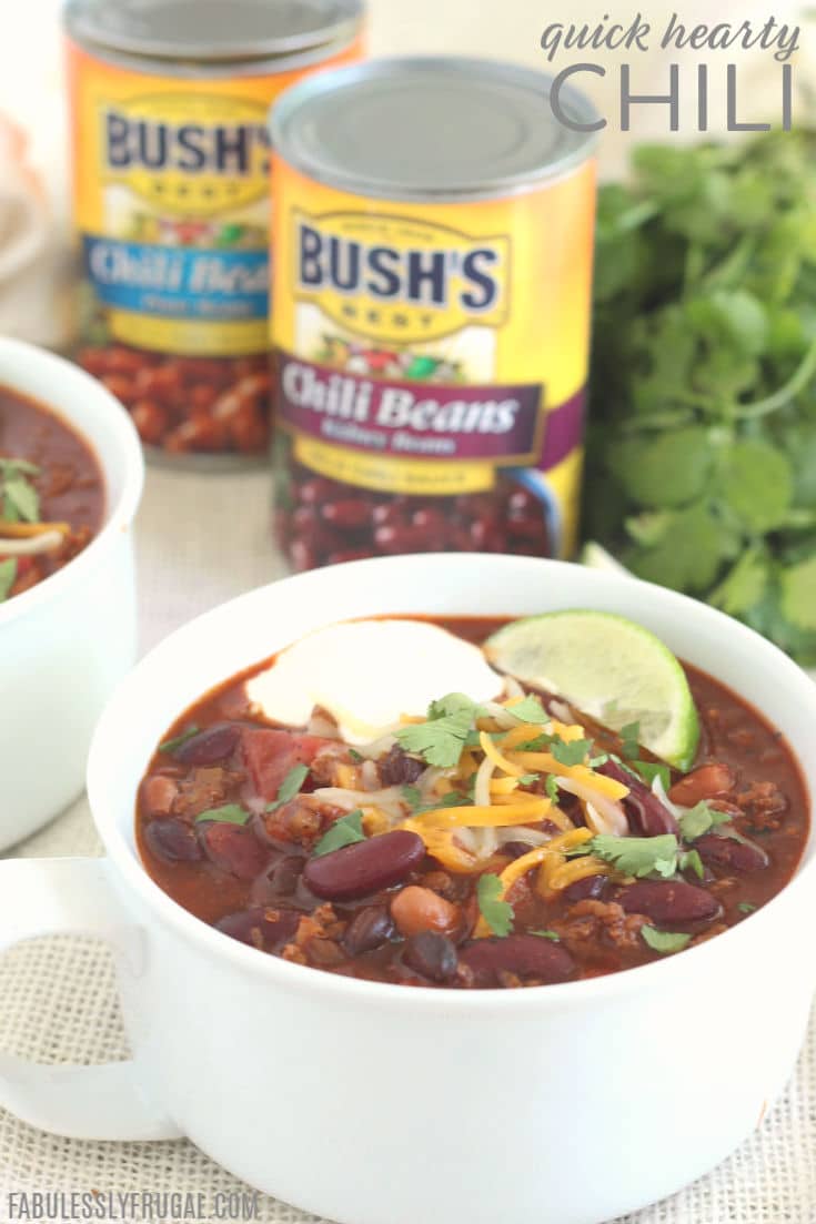 Quick Hearty Chili Recipe - Fabulessly Frugal
