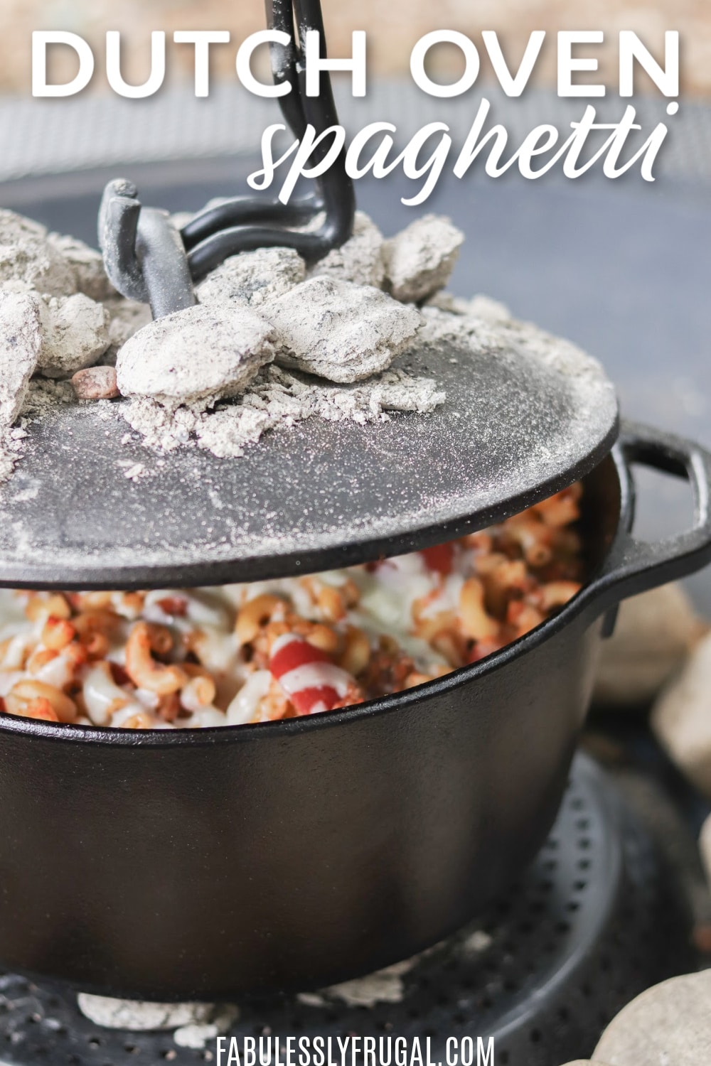 Dutch Oven Spaghetti Recipe (Great For Camping) - Fabulessly Frugal