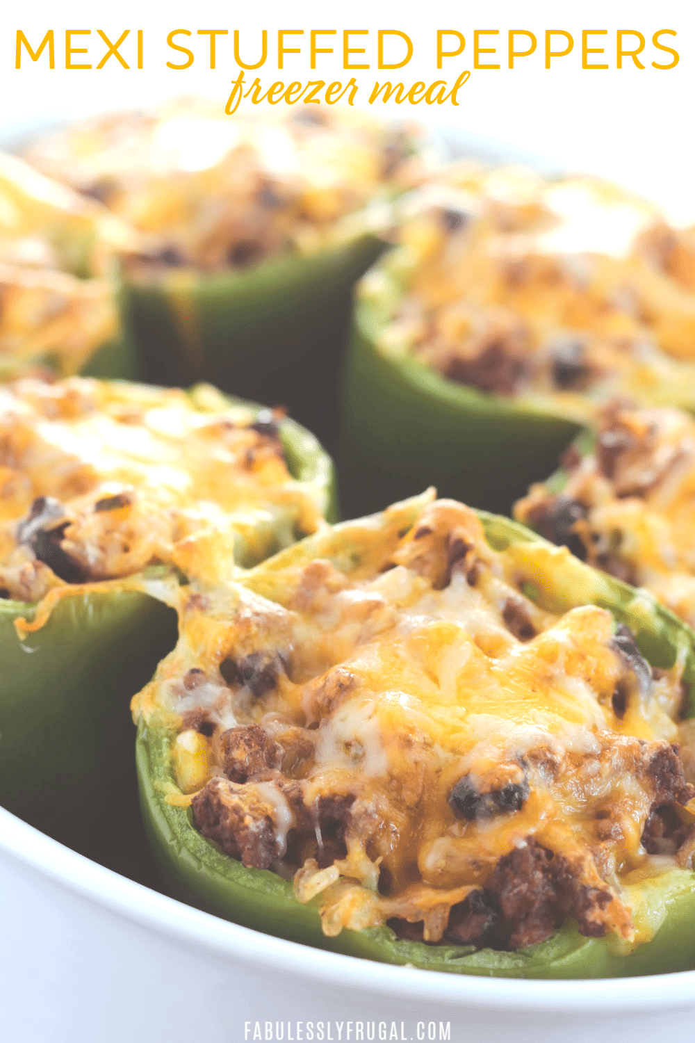 Freezer Meal Recipes: Mexi Stuffed Peppers