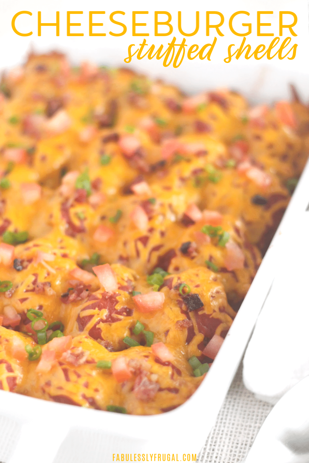 Best Cheeseburger Stuffed Shells Recipe (Freezable) - Fabulessly Frugal