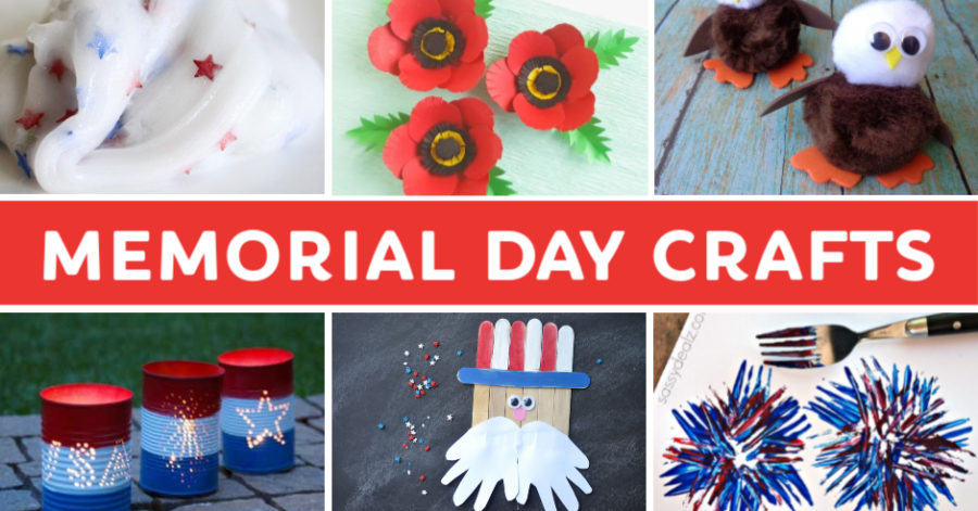 17 Patriotic Memorial Day Crafts for Kids & Adults