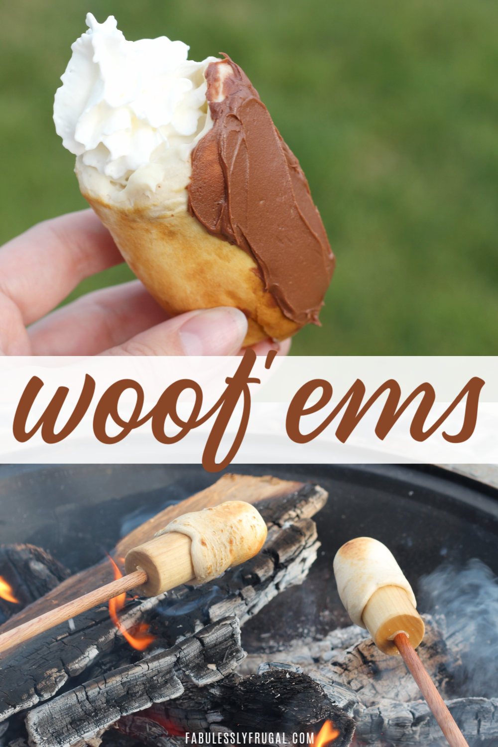 Campfire Eclairs Recipe {Woof 'Ems} - Fabulessly Frugal