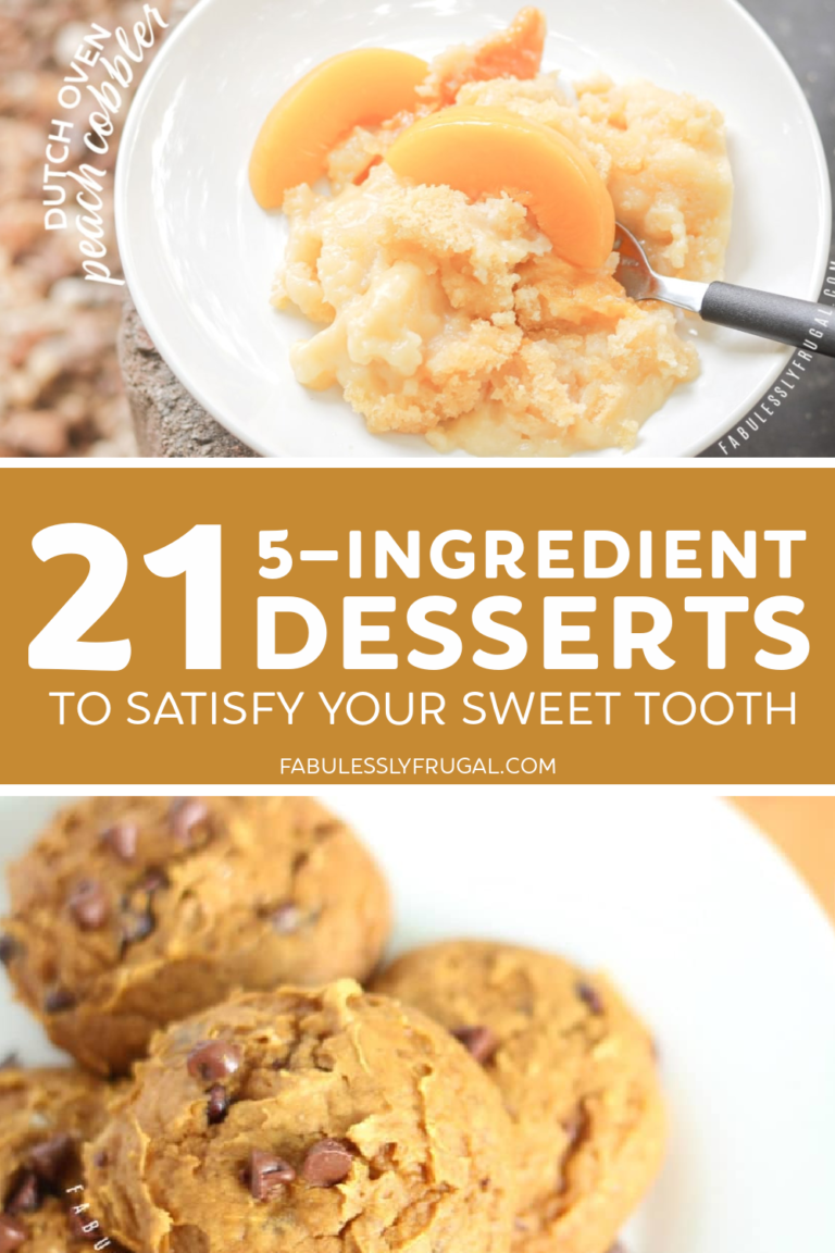 21 Easy Dessert Recipes (5 Ingredients or Less!) - Fabulessly Frugal