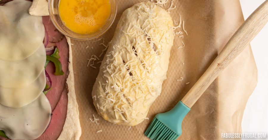 Air Fryer Roast Beef Stromboli Recipe - Fabulessly Frugal