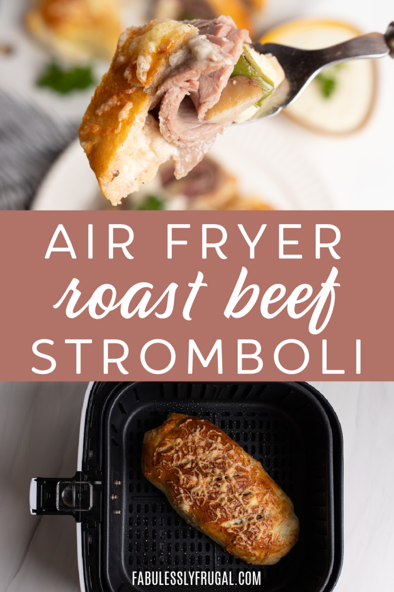Air Fryer Roast Beef Stromboli Recipe - Fabulessly Frugal