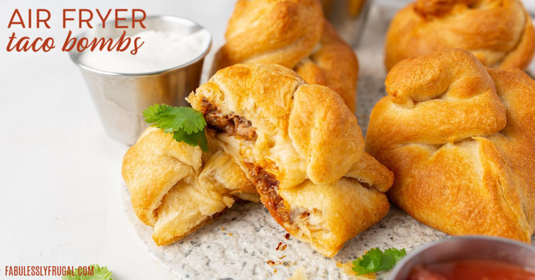 Air Fryer Taco Bombs with Leftover Taco Meat in 10 Minutes - Fabulessly ...