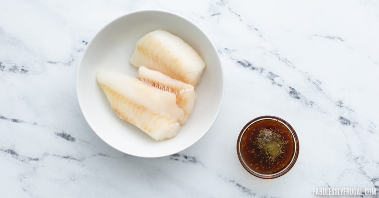 Teriyaki Cod and Cauliflower Rice Dinner Recipe - Fabulessly Frugal