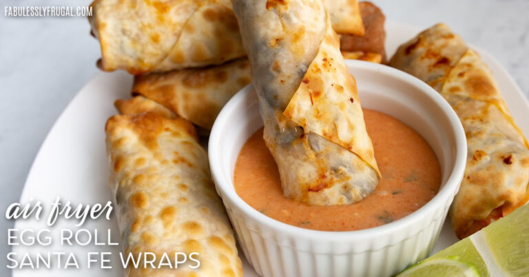 Egg Roll Santa Fe Wraps with Boom Boom Sauce Recipe - Fabulessly Frugal