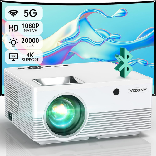 Level up your entertainment with this Projector with 5G WiFi and ...