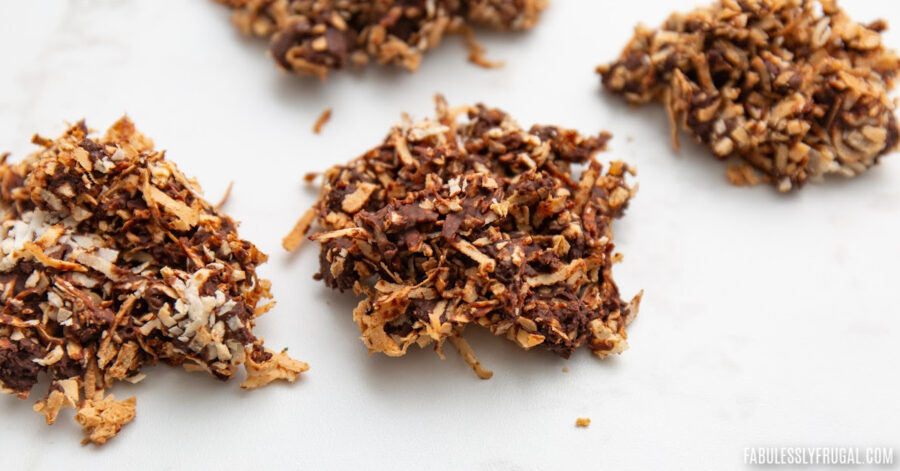 Toasted Coconut Chocolate Clusters in the Air Fryer Recipe - Fabulessly ...