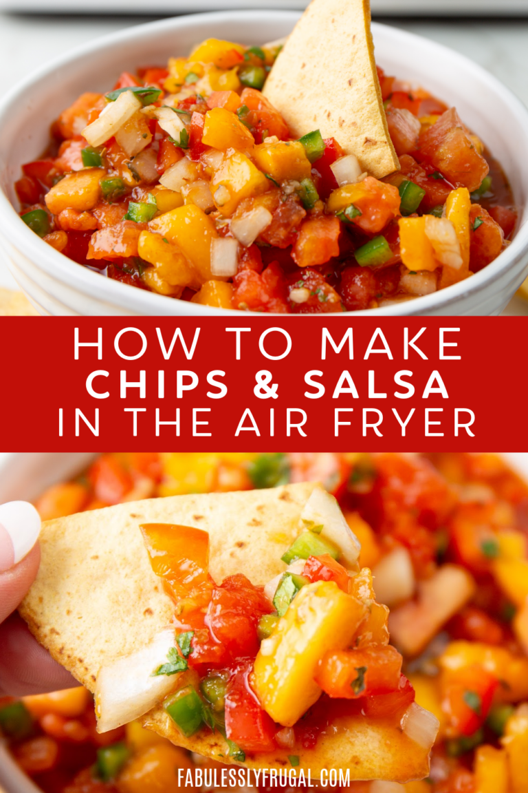 Homemade Tortilla Chips and Peach Mango Salsa Recipe - Fabulessly Frugal