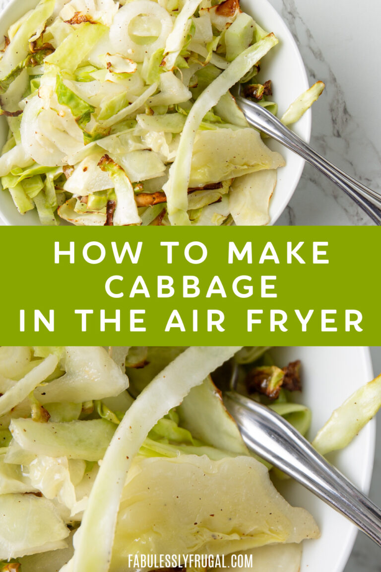 Air Fryer Cabbage Recipe - Fabulessly Frugal