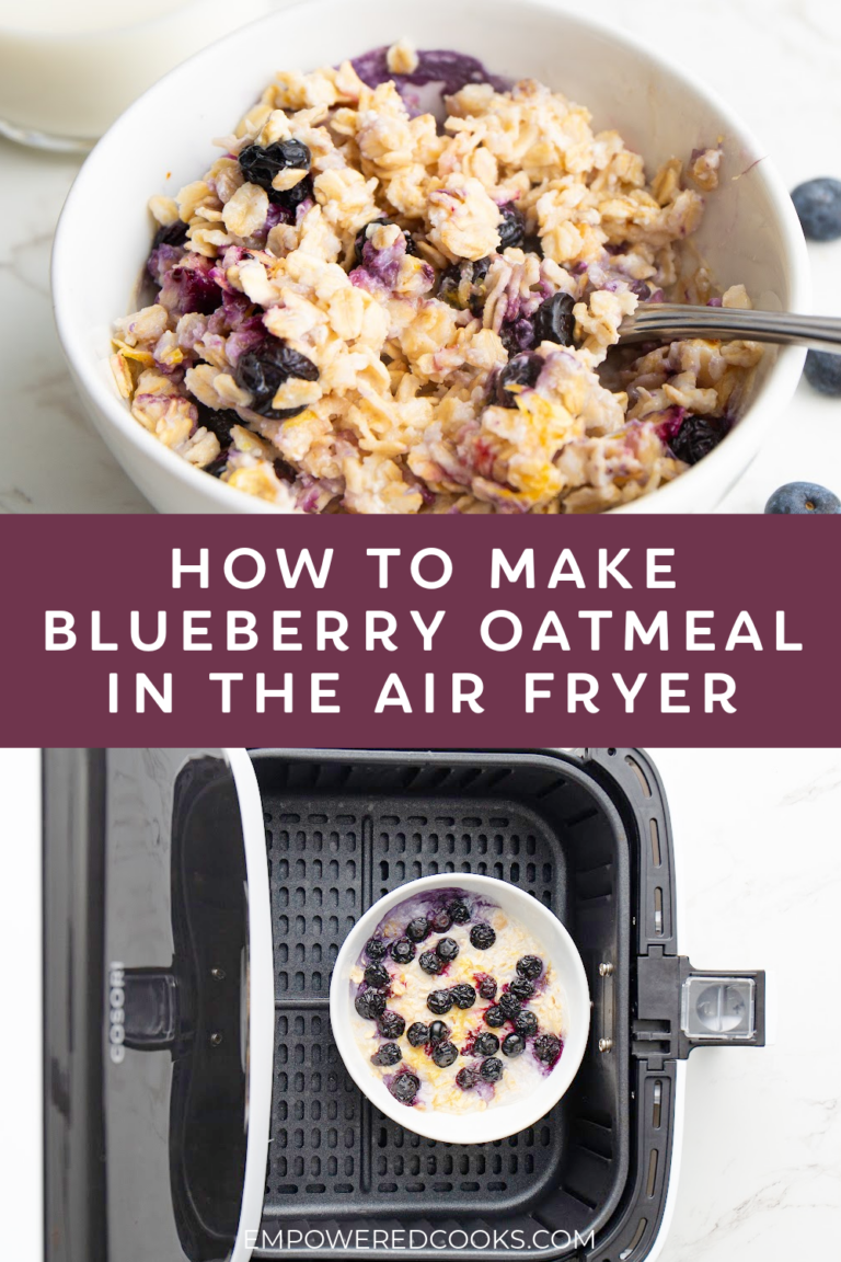 Air Fryer Blueberry Lemon Oatmeal Recipe - Fabulessly Frugal