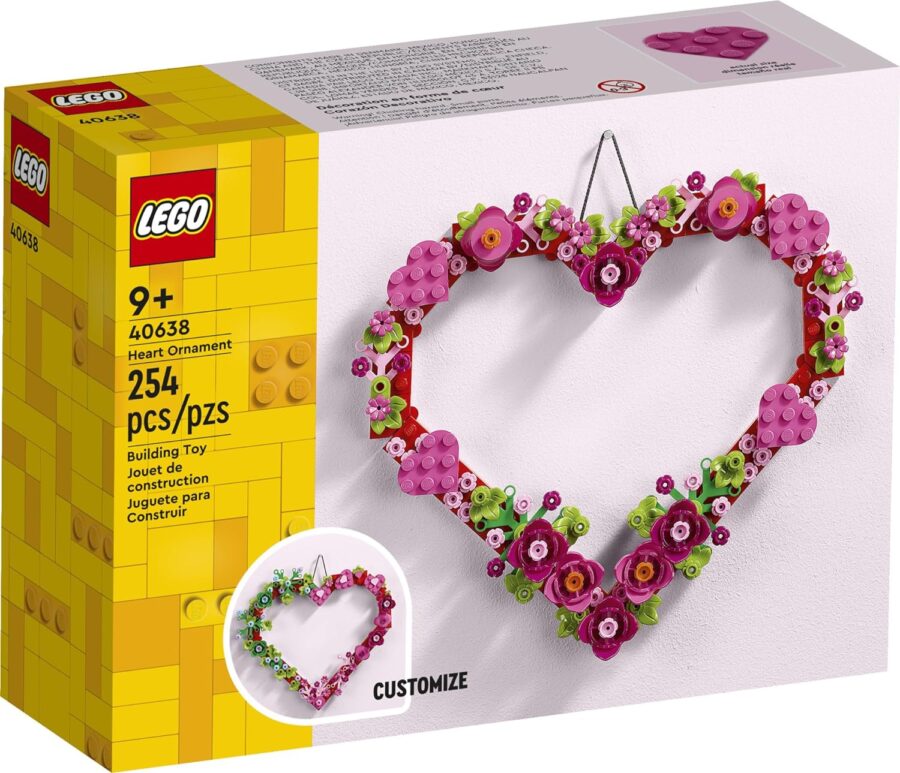 LEGO Flower Heart 254-Piece Building Kit $12.99 - Great Valentine’s ...