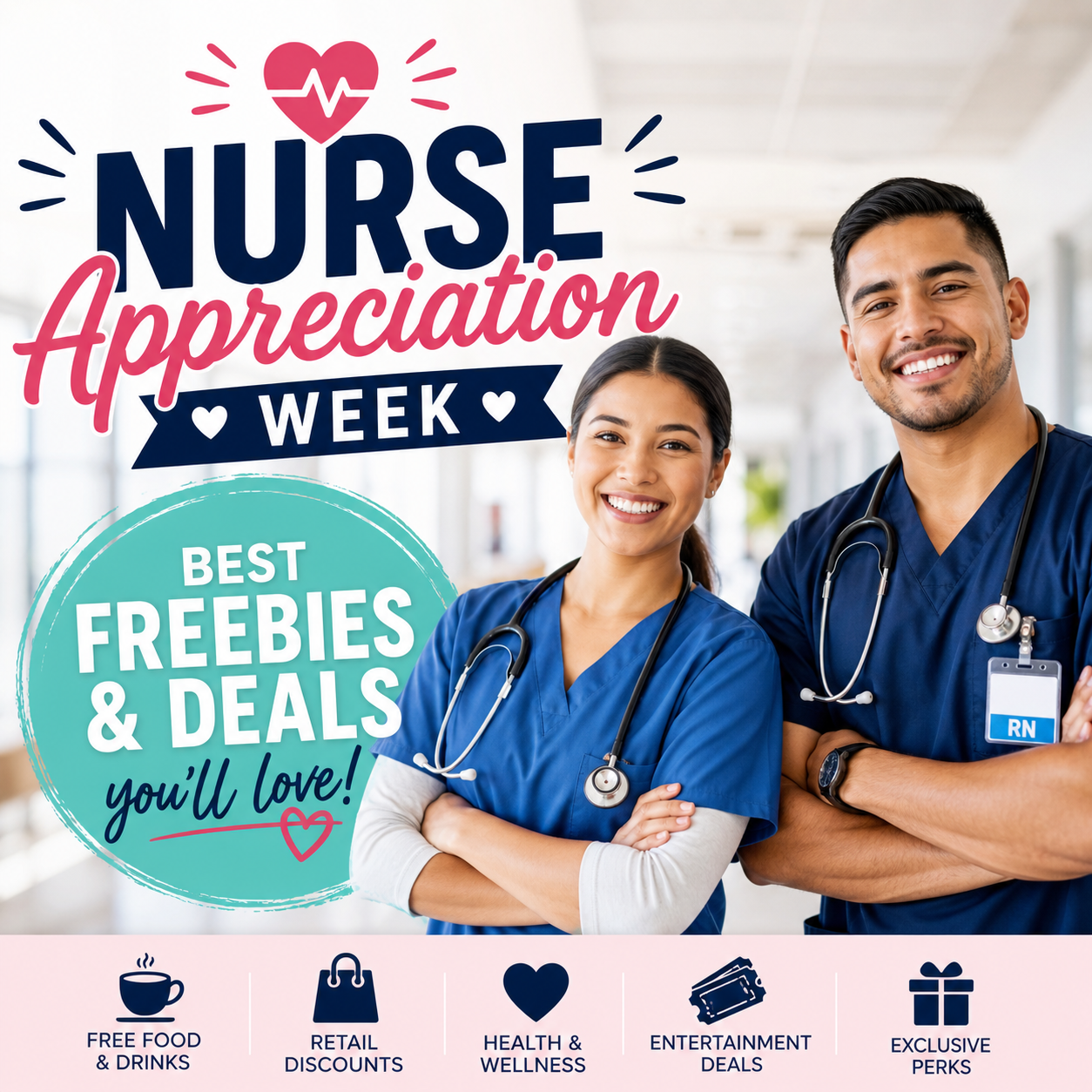 Nurse Appreciation Week Best Freebies and Deals 2026 - Fabulessly Frugal